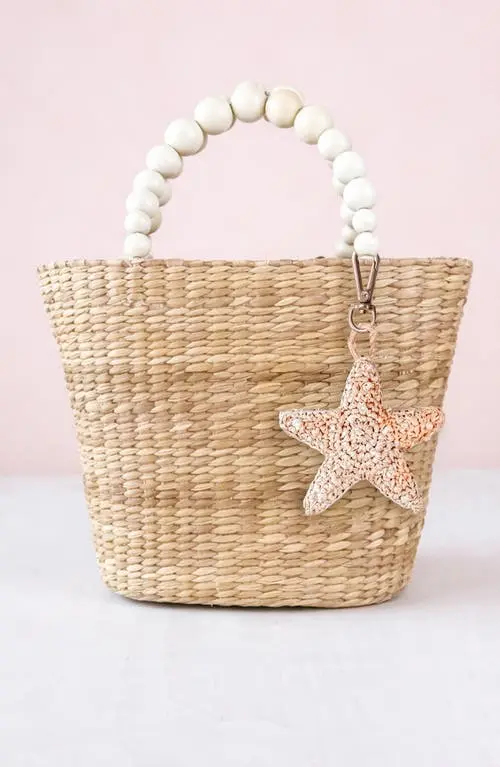 Likhâ Starfish Raffia Bag Charm