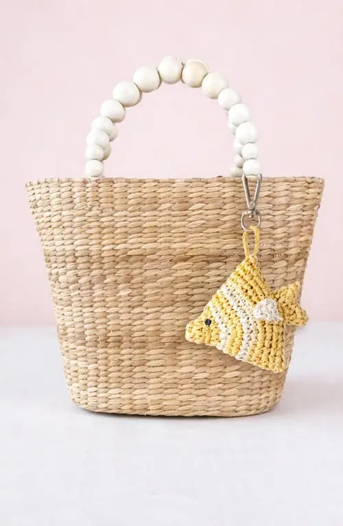 Likhâ Fish Raffia Bag Charm