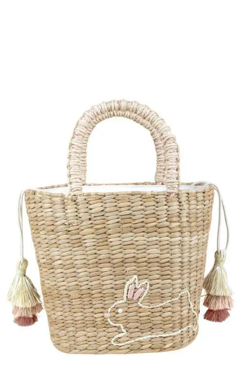 Likhâ Bunny Embroidered Bangkuan Fiber Tote Bag
