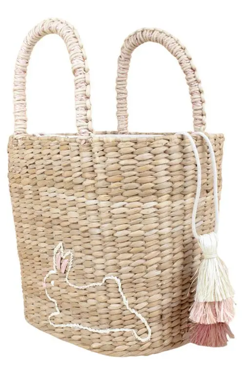 Likhâ Bunny Embroidered Bangkuan Fiber Tote Bag