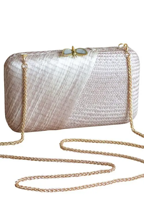 Likhâ Two-weave Clutch - Dusty Rose