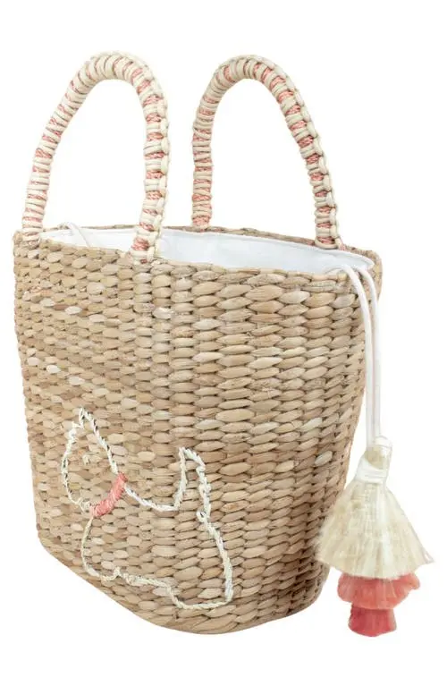 LIKHA Westie Embroidered Woven Tote Bag