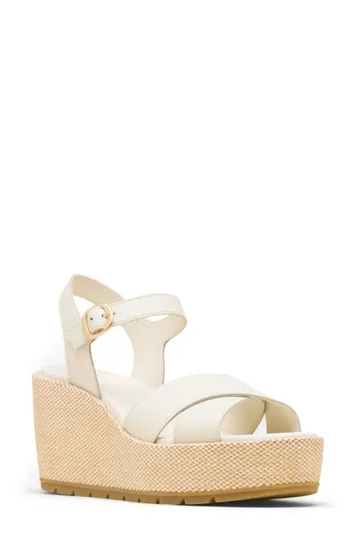 Sorel Sunpeak Platform Wedge Sandal - Chalk/gum