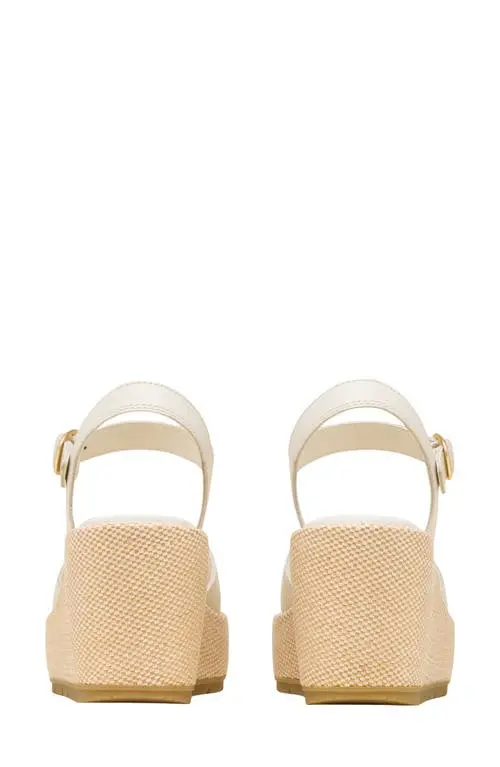Sorel Sunpeak Platform Wedge Sandal - Chalk/gum