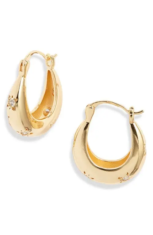CHILD OF WILD Vega Star Hoop Earrings - Gold