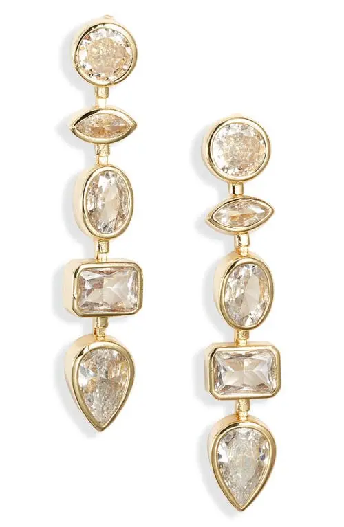 CHILD OF WILD Orion Cubic Zirconia Drop Earrings - Gold