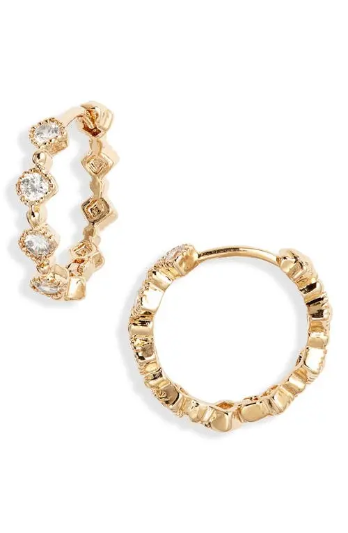 CHILD OF WILD Nova Star Huggie Hoop Earrings - Gold