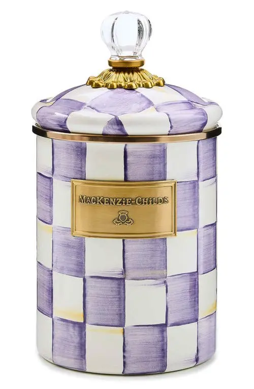MACKENZIE-CHILDS Check Canister - Violet