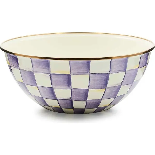 MACKENZIE-CHILDS Check Everyday Bowl - Violet