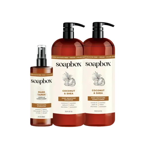 SOAPBOX Coconut & Shea Deep Moisture Haircare Essentials - One-color