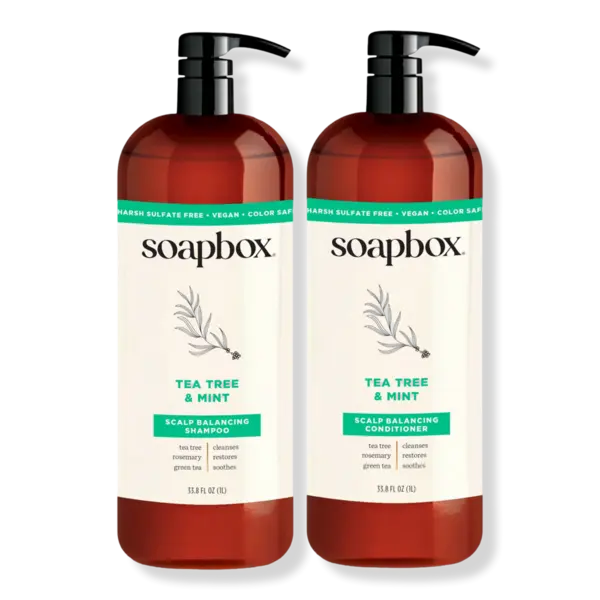 SOAPBOX Tea Tree Shampoo & Conditioner Duo - One-color