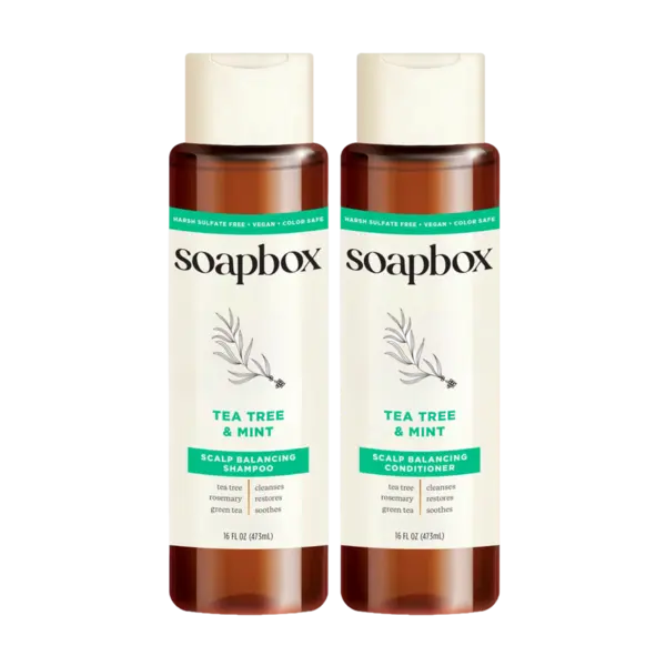SOAPBOX Tea Tree Shampoo & Conditioner Duo - One-color