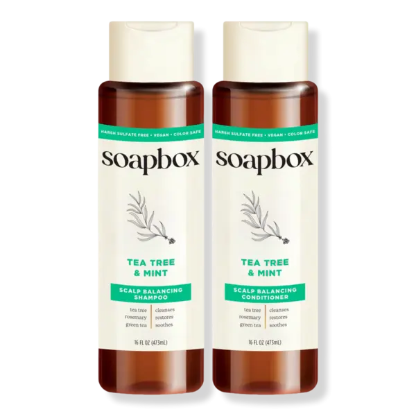 SOAPBOX Tea Tree Shampoo & Conditioner Duo - One-color