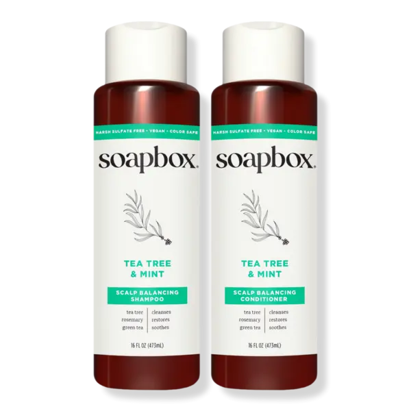 SOAPBOX Tea Tree Shampoo & Conditioner Duo - One-color