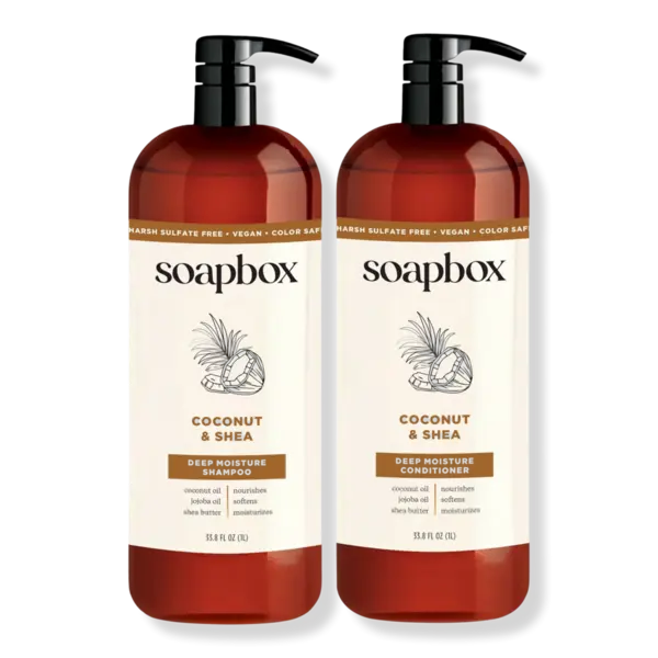 SOAPBOX Coconut Shampoo & Conditioner Duo - One-color