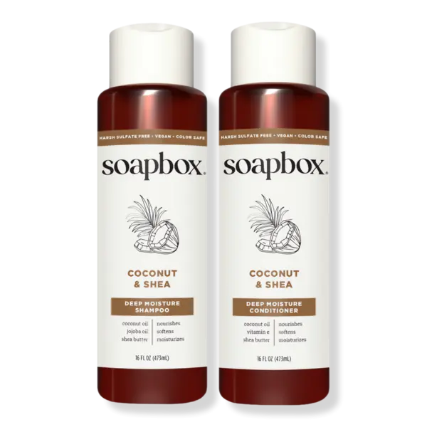 SOAPBOX Coconut Shampoo & Conditioner Duo - One-color