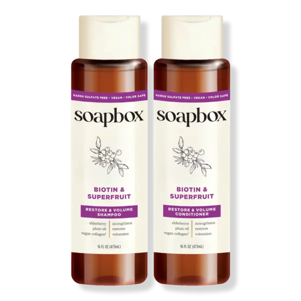SOAPBOX Biotin Shampoo & Conditioner Duo - One-color
