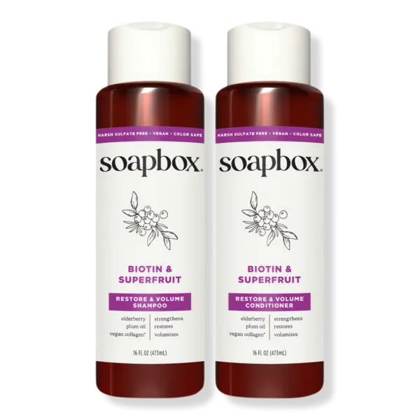 SOAPBOX Biotin Shampoo & Conditioner Duo - One-color