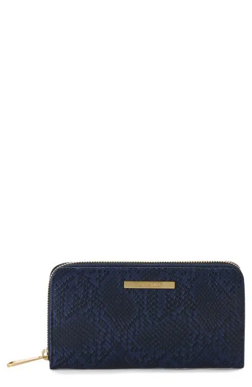 Brahmin Suri Leather Zip Wallet - Navy