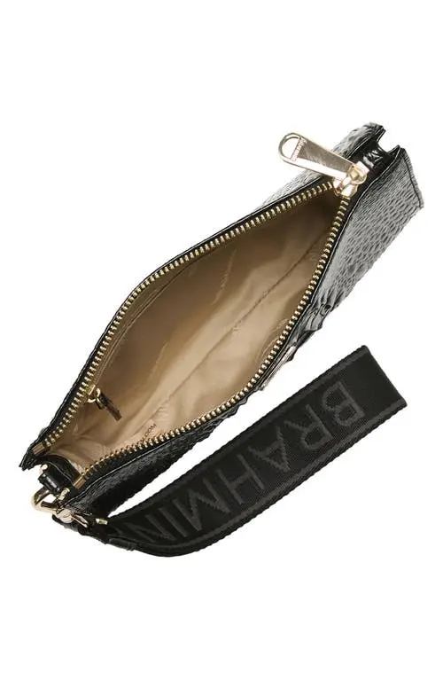 Brahmin Croc-embossed Leather Wristlet