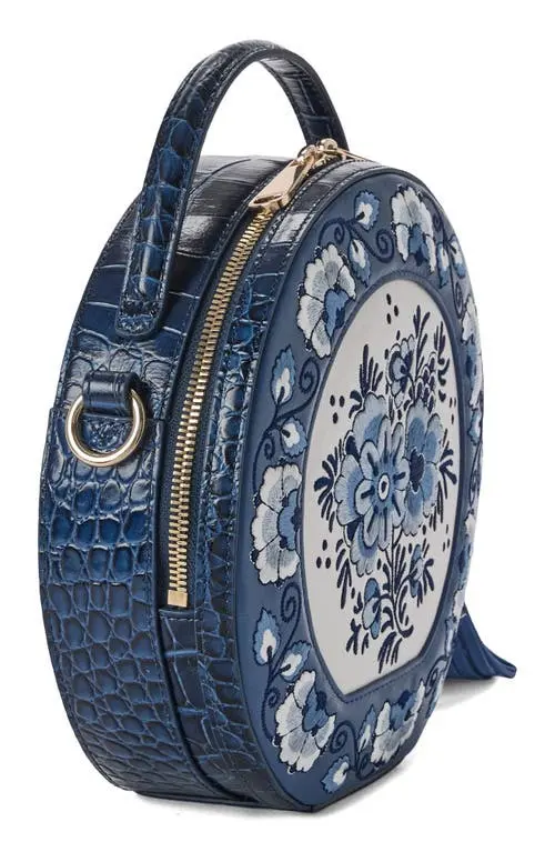Brahmin Lane Croc Embossed Crossbody Bag