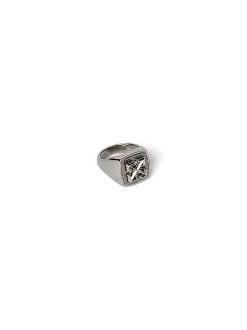 Off-White Arrow Textured Ring
