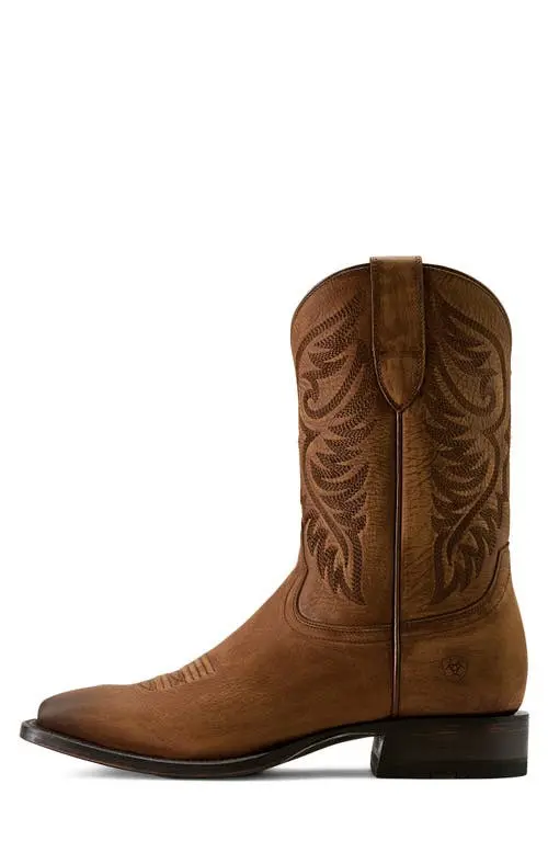 Ariat Wiley Wide Square Toe Cowboy Boots - Brown