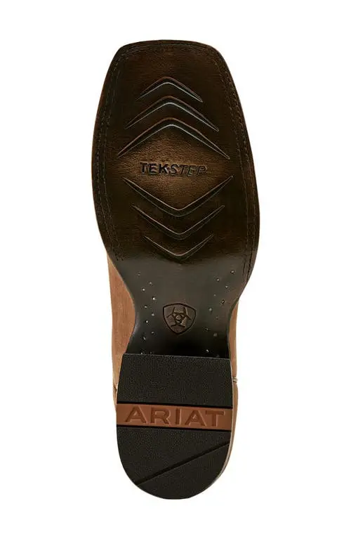 Ariat Wiley Wide Square Toe Cowboy Boots - Brown