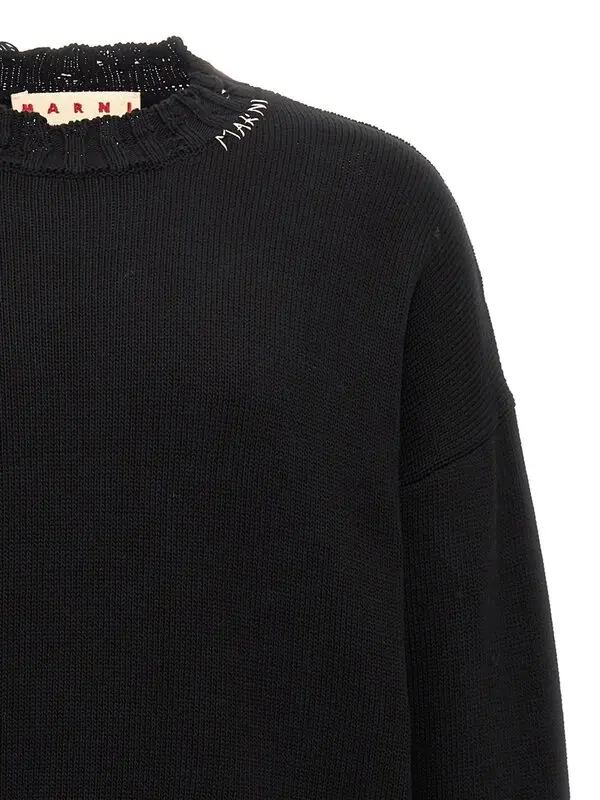 Marni Sweater With Antiqued Knit Details