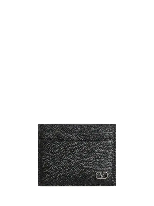 Valentino Garavani Vlogo Signature Card Holder - Black