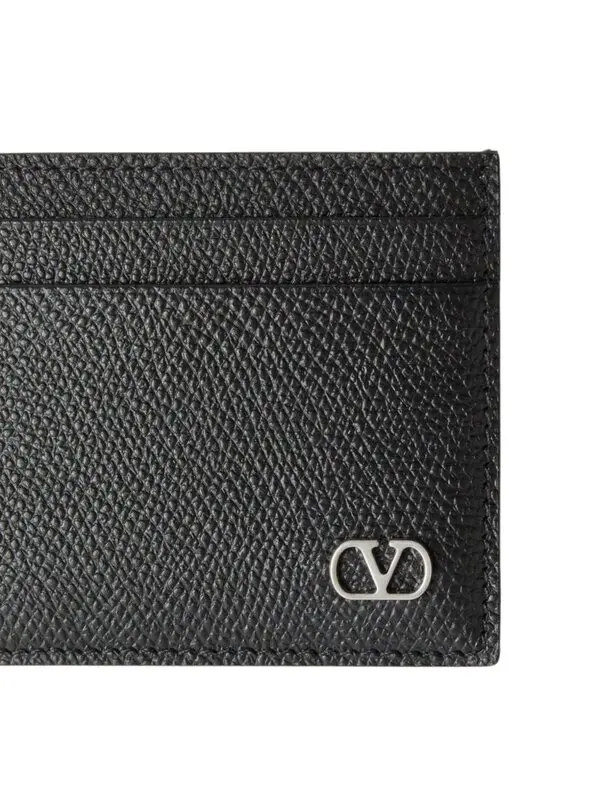 Valentino Garavani Vlogo Signature Card Holder - Black