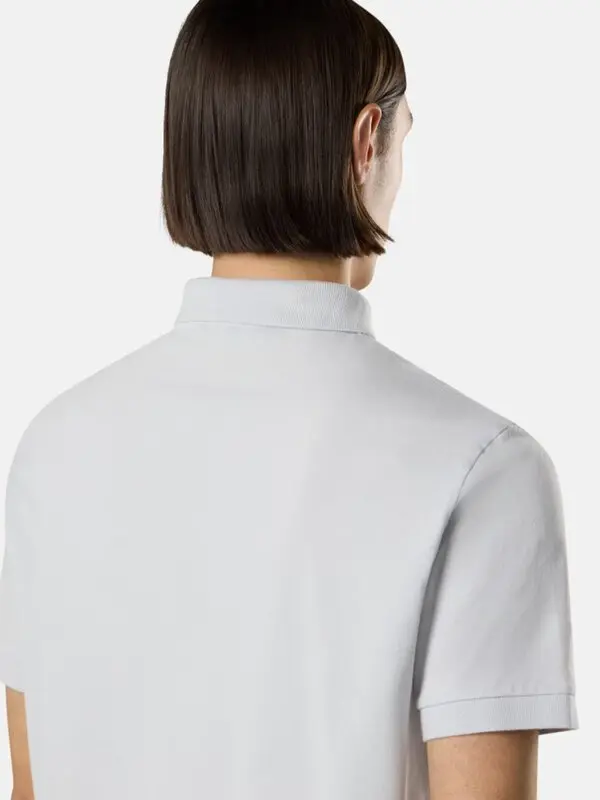 Stone Island Logo Cotton Polo Shirt - Sky Blue