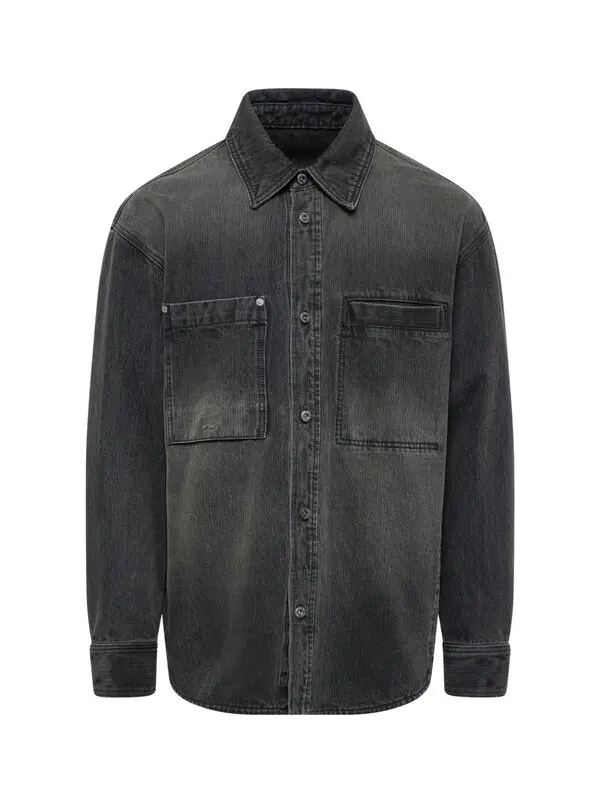 WOOYOUNGMI Washed Denim Shirt