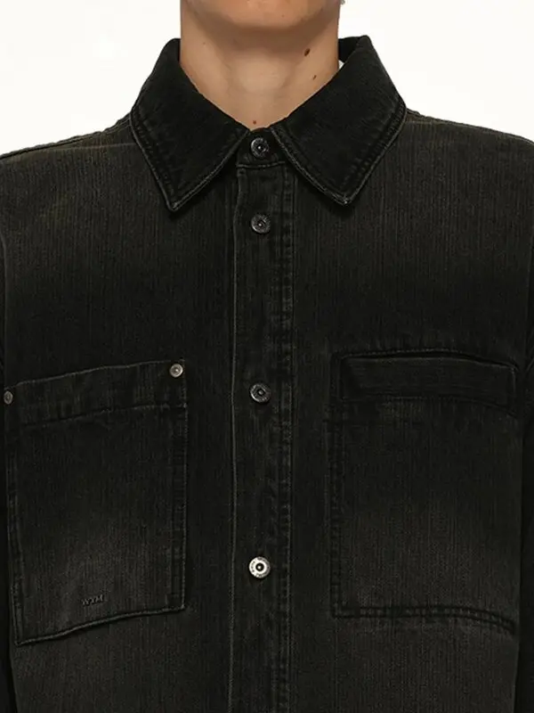 WOOYOUNGMI Washed Denim Shirt