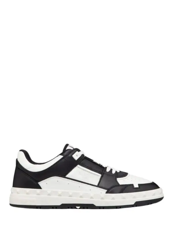 Valentino Garavani Freedots Leather Sneakers - Black