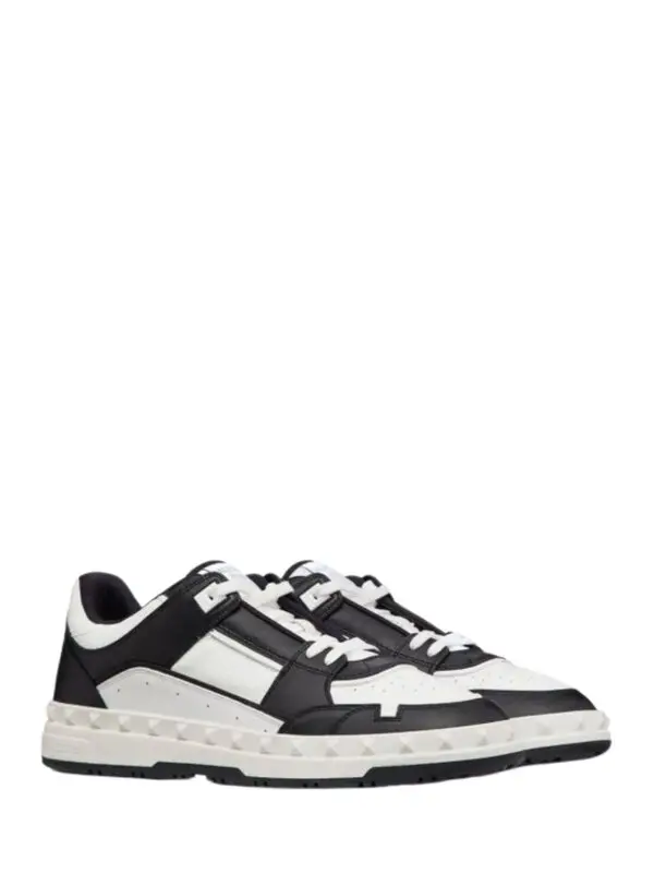 Valentino Garavani Freedots Leather Sneakers - Black