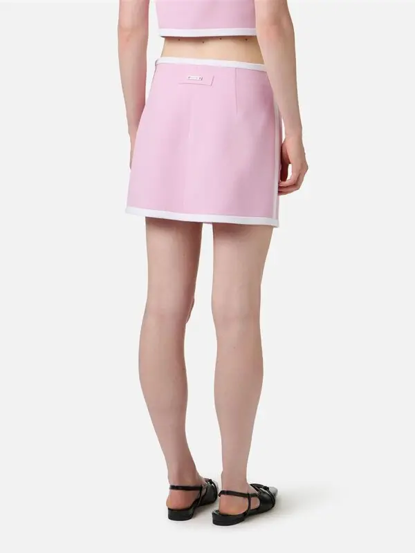 Iceberg Low-waisted Mini Skirt In Viscose Cady