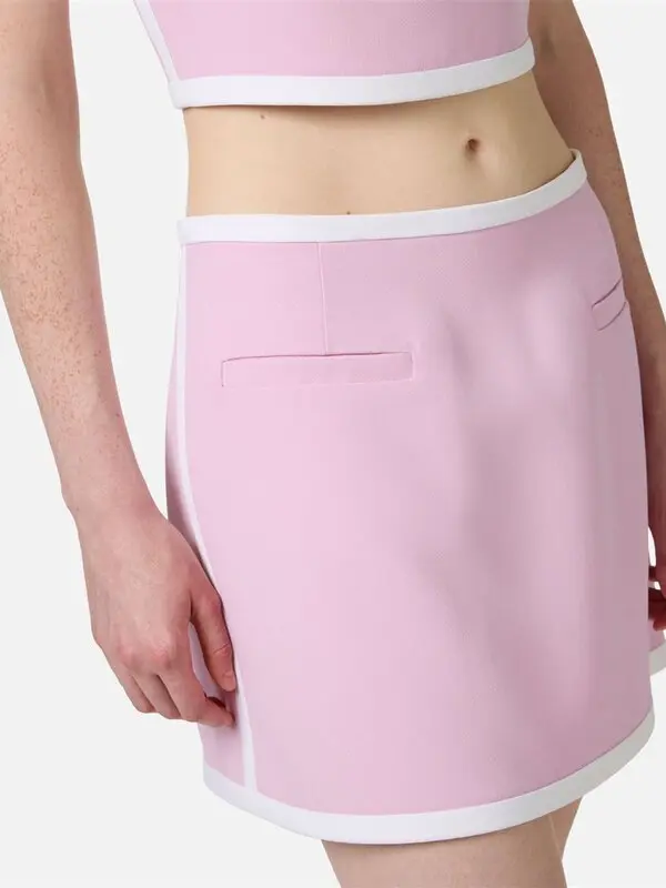 Iceberg Low-waisted Mini Skirt In Viscose Cady