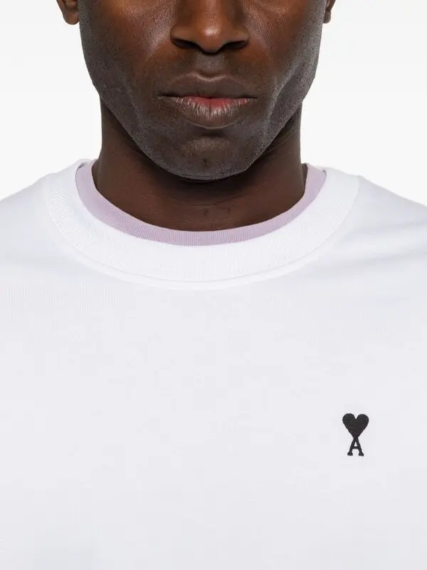 AMI Paris De Coeur Sweatshirt - White