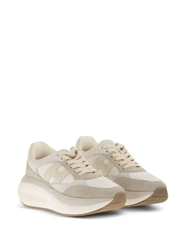 Hogan H714 Leather Sneakers - Grey