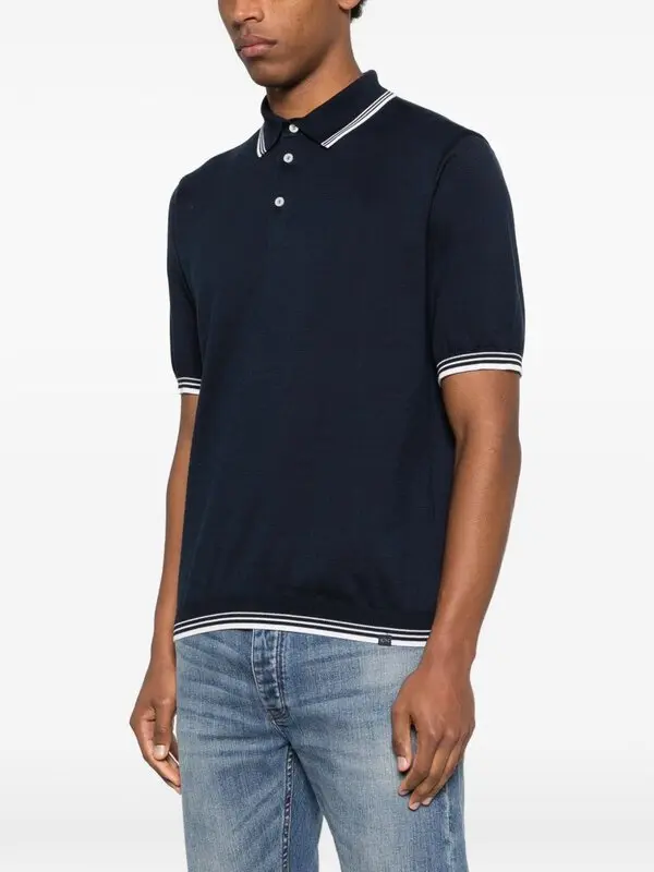 Paul & Shark Polo Shirt With Contrasting Details - Blue