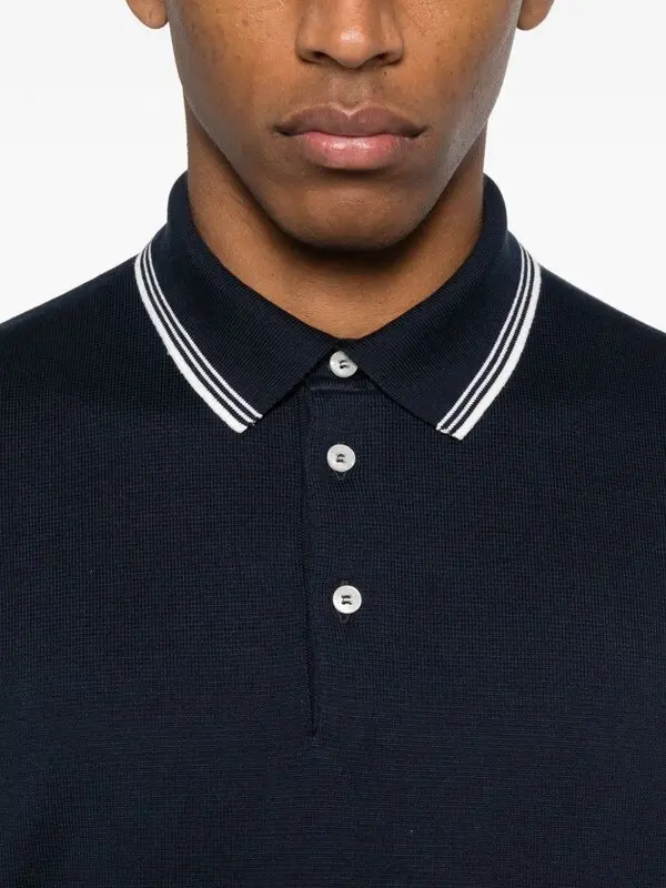 Paul & Shark Polo Shirt With Contrasting Details - Blue