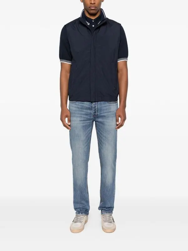 Paul & Shark Polo Shirt With Contrasting Details - Blue