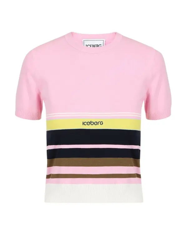 Iceberg Cotton Striped T-shirt