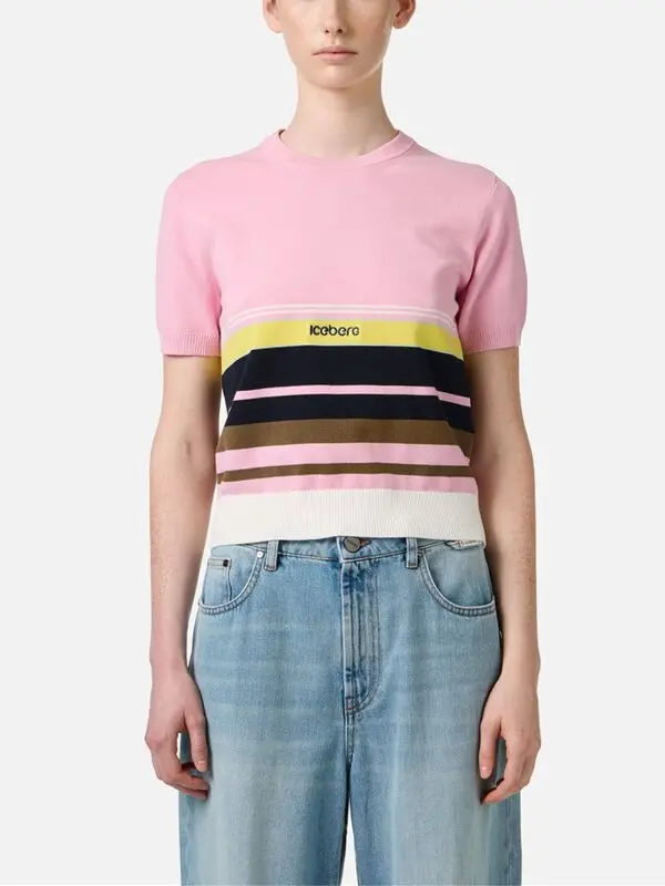 Iceberg Cotton Striped T-shirt