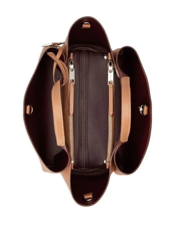 TOD'S Mini Leather Shopper - Brown