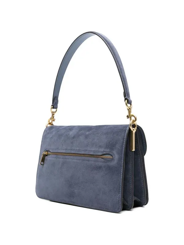 COACH Tabby Suede Leather Shoulder Bag - Blue