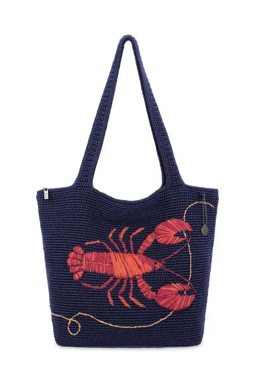 THE SAK Crafted Classic Large Carryall Crochet Tote - Lobster
