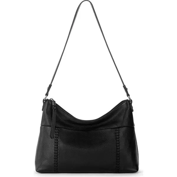 THE SAK Melrose Leather Shoulder Bag - Black