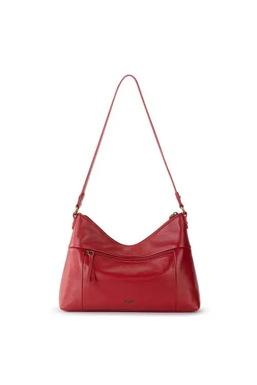 THE SAK Melrose Leather Shoulder Bag - Scarlet